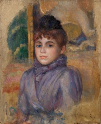 Portrait of a Young Woman by Pierre Auguste Renoir