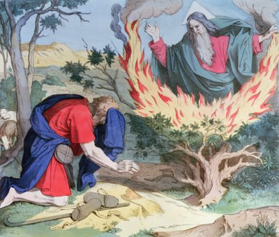 Moses Burning Bush Art