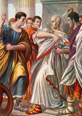 Julius Caesar Stabbed By Brutus