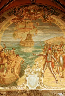 Spanish Conquistadors Painting
