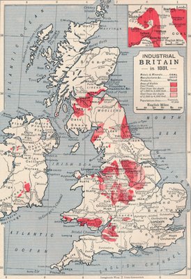 Industrial Revolution Britain Map