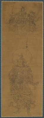 Portrait of a Deva King, 14th century by Unbekannt