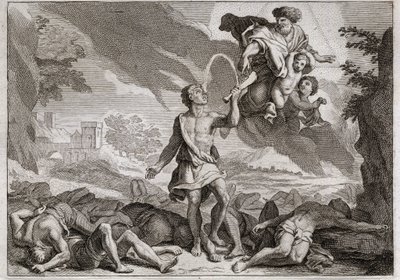 Bible of Royaumont, Old Testament: Defeat of the Philistines. Samson ...