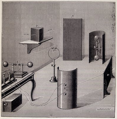 Drawing First Radio Invented