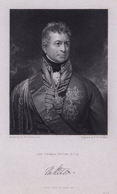 Sir Thomas Picton, Welsh general of the Napoleonic Wars killed at the ...