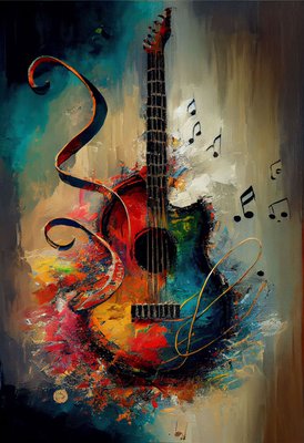 Abstract Paintings Art Music