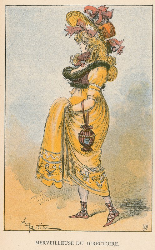 Merveilleuse du Directoire by Albert Robida: Fine art print
