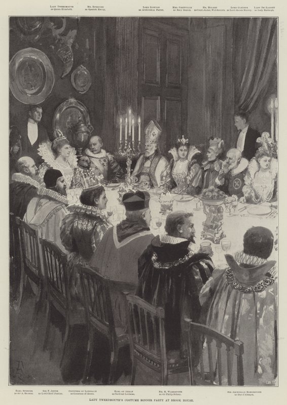 Lady Tweedmouth's Costume Dinner Party at Brook House