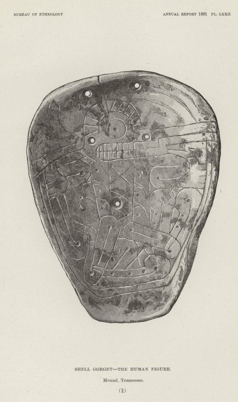 Shell Gorget - The Human Figure by American School