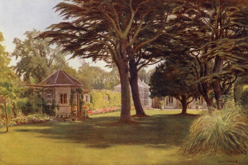 A Cedar spread his dark-green layers of shade, Osborne Cottage