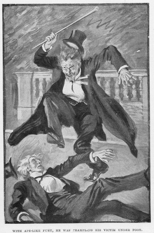 Illustration for Dr Jekyll and Mr Hyde by R L Stevenson