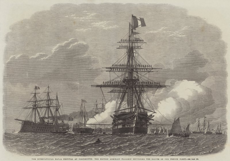 The International Naval Festival at Portsmouth, the British Admiral's ...