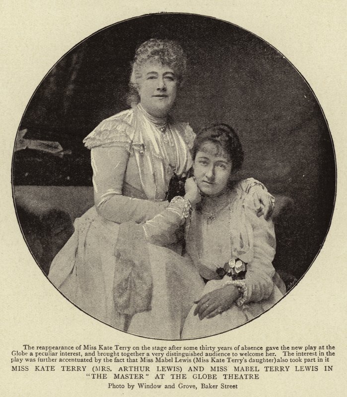 Miss Kate Terry (Mrs Arthur Lewis) and Miss Mabel Terry Lewis in The ...