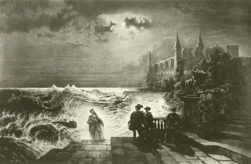 Hamlet and His Father's Ghost by English School