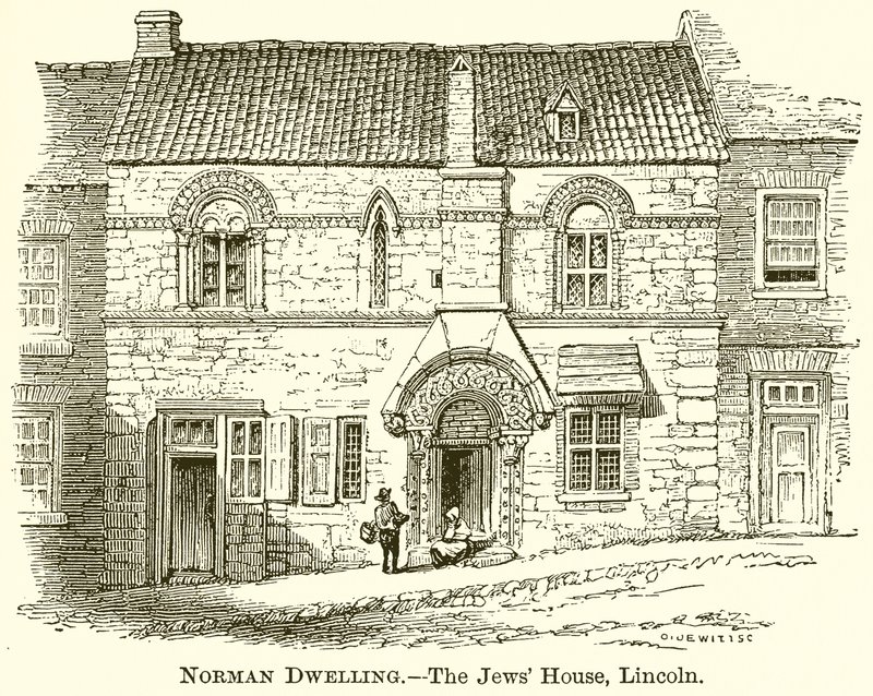 Norman Dwelling--The Jews House, Lincoln by English School