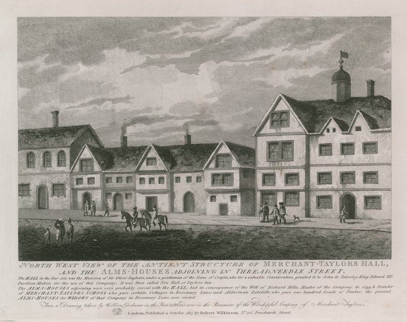 North West View of the Ancient Structure of Merchant Taylors' Hall