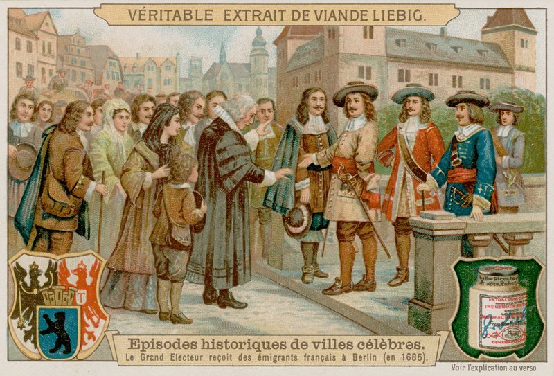 The Grand Elector Issues the Edict of Potsdam in 1685 Allowing Exiled ...