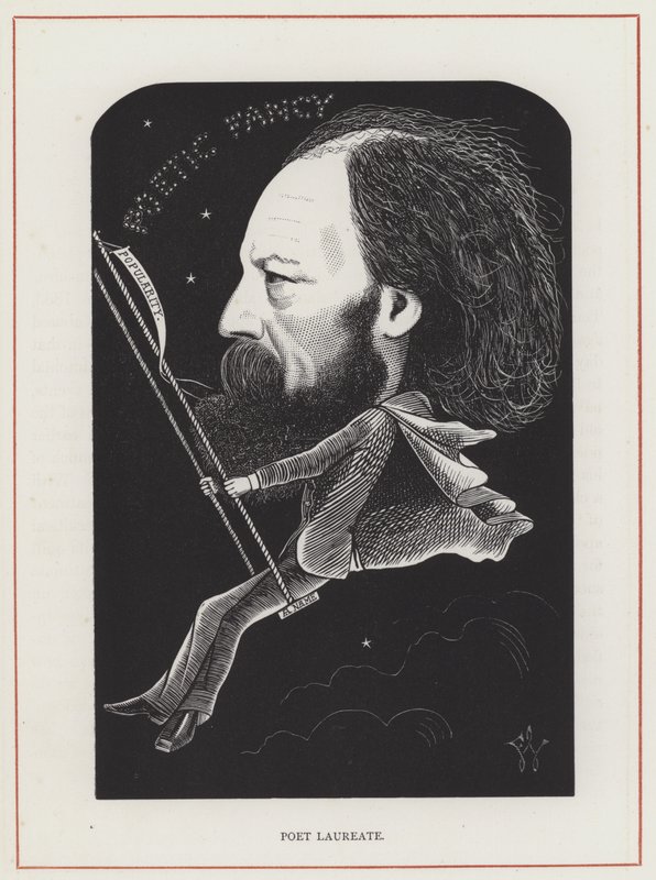 Alfred Tennyson by Frederick Waddy: Premium art reproduction