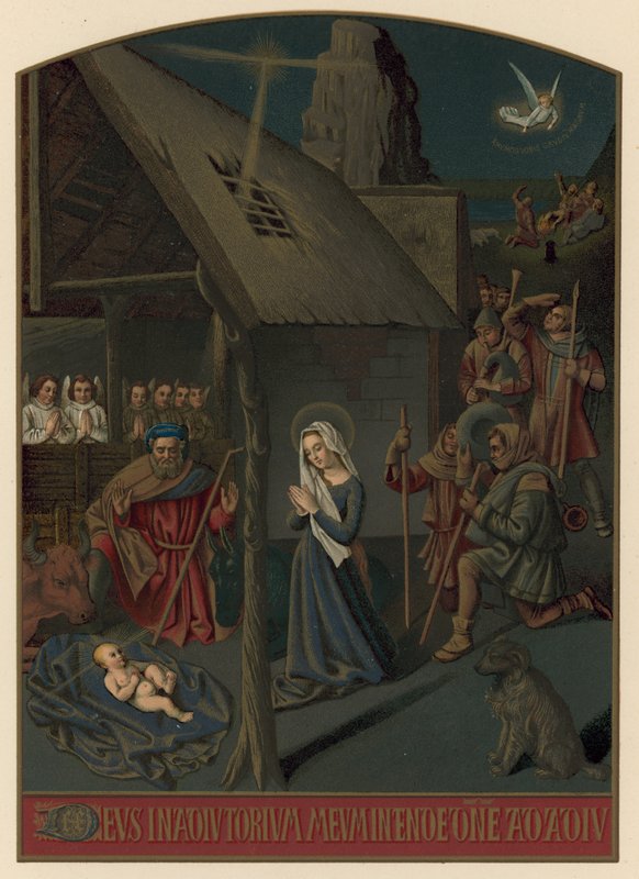 Bethlehem and the Shepherds by French School: Fine art print