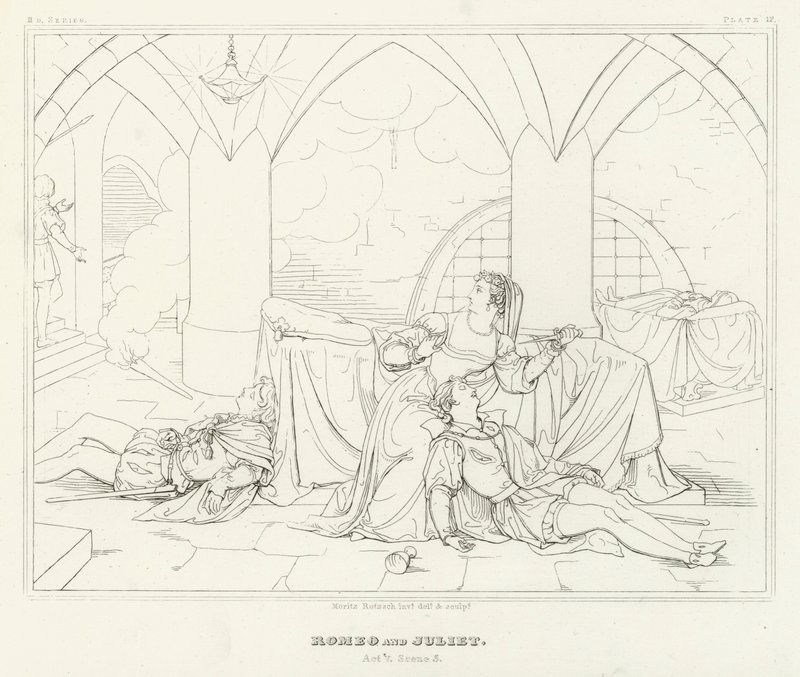 Romeo and Juliet, Act V, Scene 3 (engraving)