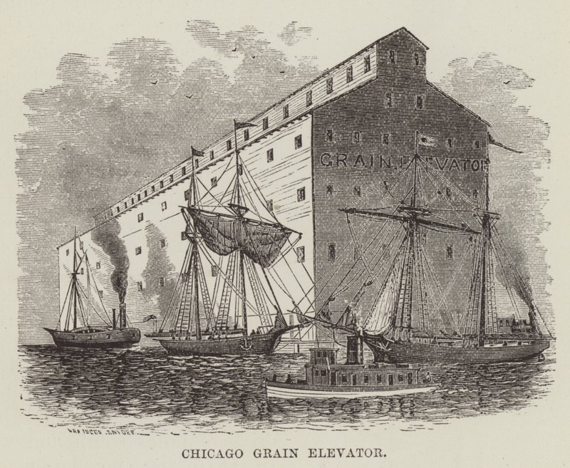 Chicago Grain Elevator by George Augustus Sala
