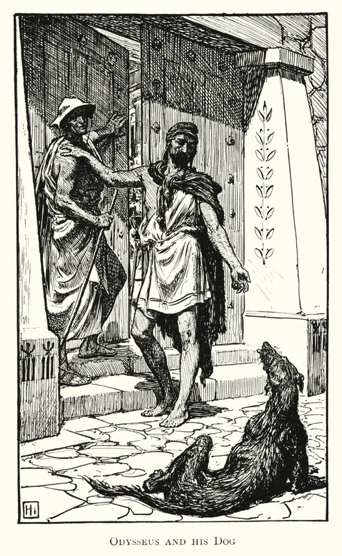 Odyssey: Odysseus and his Dog by George Percy Jacomb-Hood