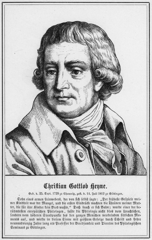 Christian Gottlob Heyne by German School: Fine art print
