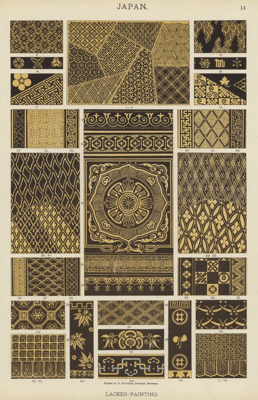 Japan, Lacquer-Painting by German School: Fine art print