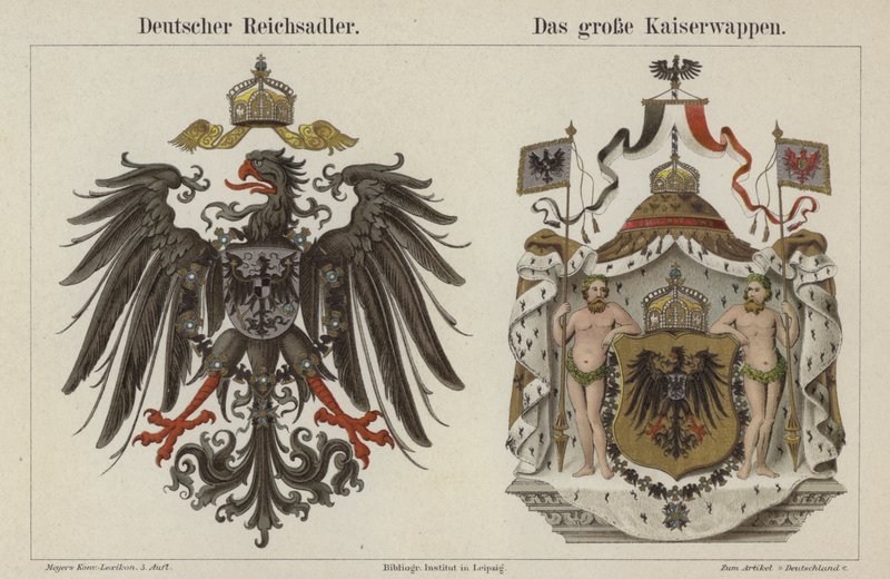 The German Imperial Eagle and the Emperor's Great Coat of Arms