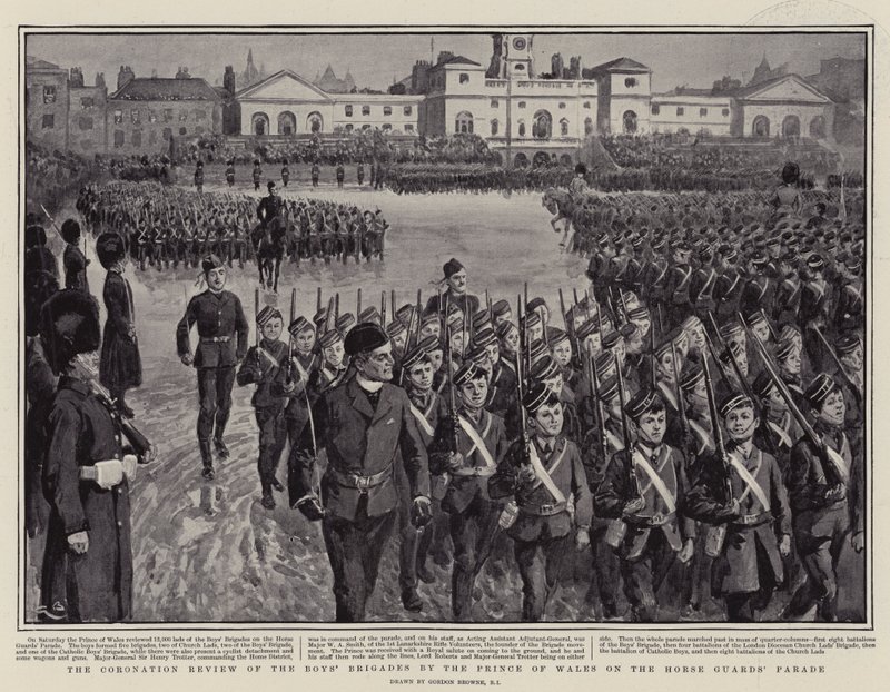 The Coronation Review of the Boys' Brigades by the Prince of Wales on ...