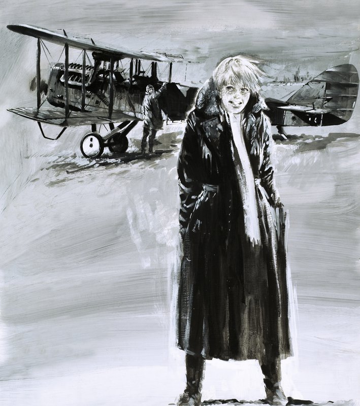 Amelia Earhart by Graham Coton: Premium art reproduction
