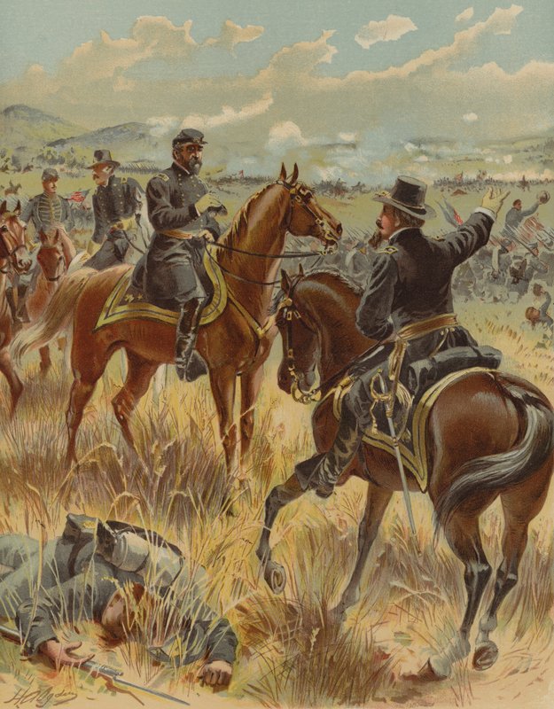 General Meade at the Battle of Gettysburg, American Civil War, 2 July 1863