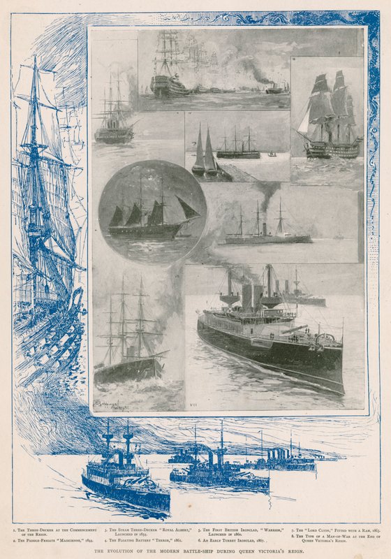 The Royal Navy in the Victorian era: the evolution of the battleship ...