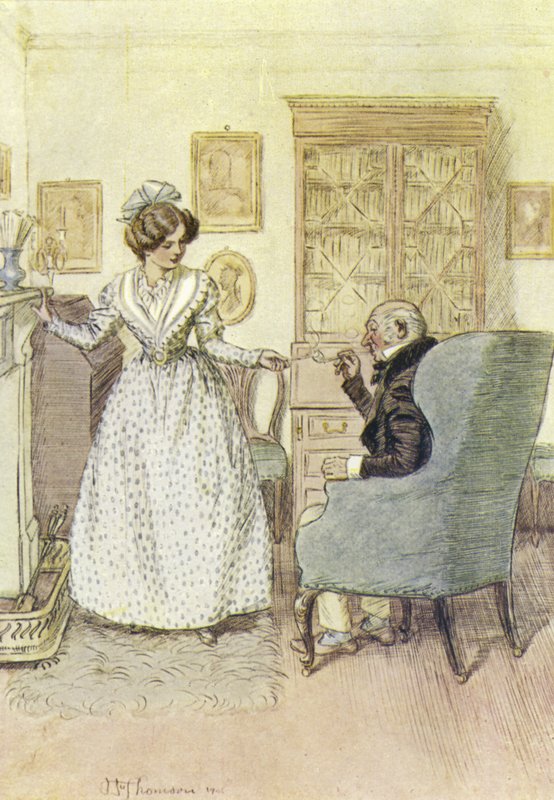 Illustration for Janet's Repentance by Hugh Thomson