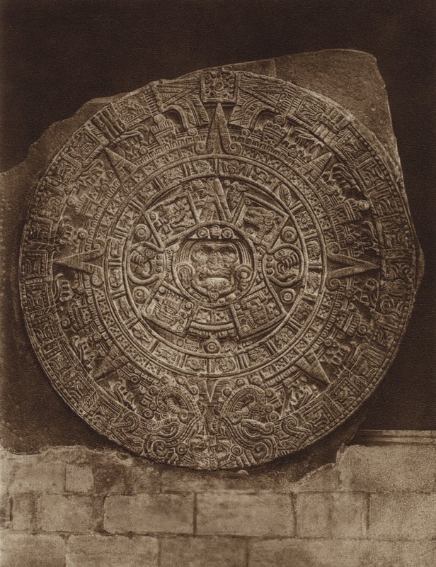 Mexico: Aztec calendar stone or 'Sun Stone,' National Museum