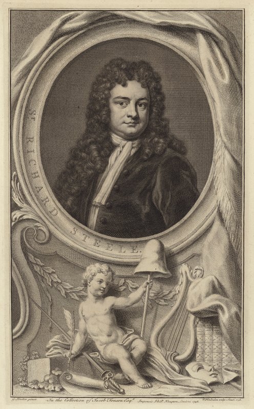 Sir Richard Steele, Irish Writer, Playwright and Politician and Co ...