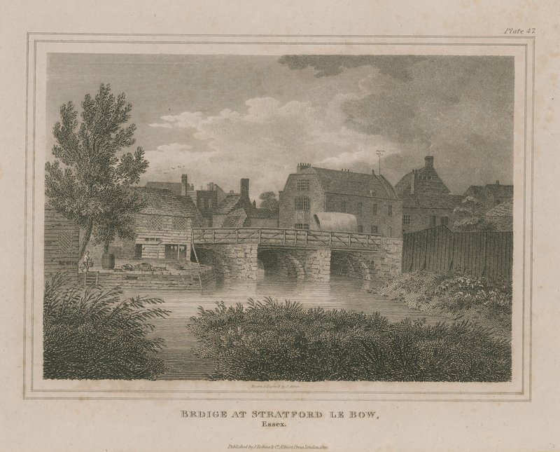 Bridge at Stratford le Bow by James Storer: Fine art print