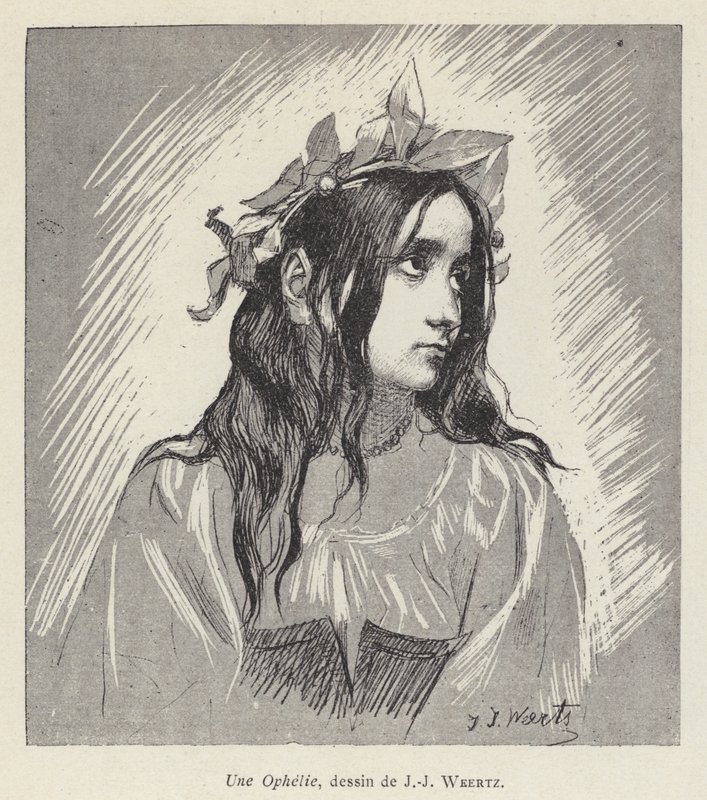 Ophelia by Jean Joseph Weerts: Premium art reproduction