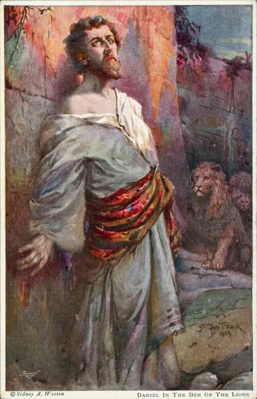 Daniel in the Den of the Lions by Johannes Adolf Tillack