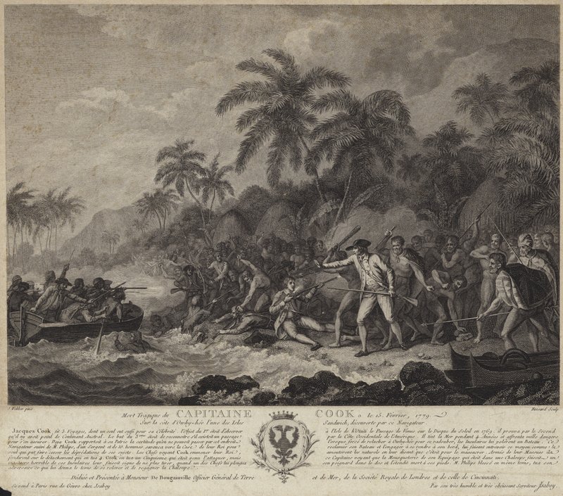 The Tragic Death of Captain Cook by John Webber