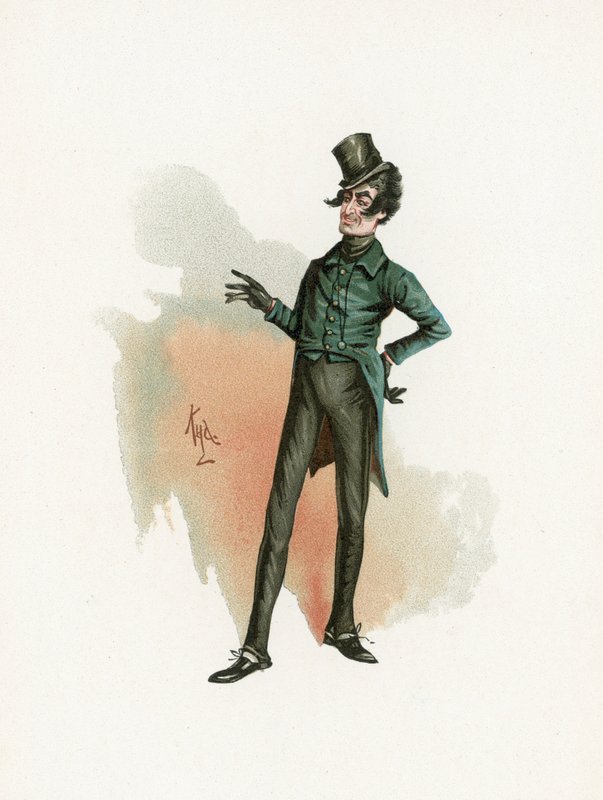 Mr Alfred Jingle, illustration from 'Character Sketches from Charles ...