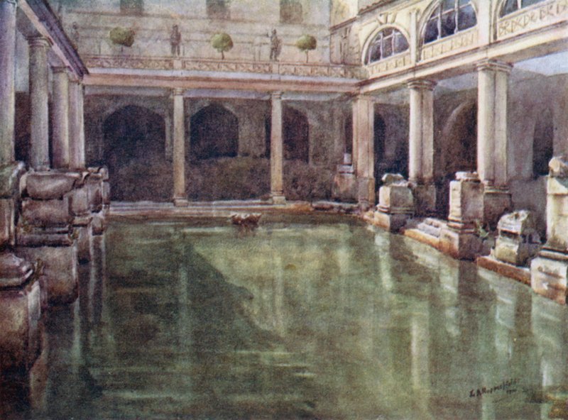 The Roman Bath by Laura Annie Happerfield: Fine art print