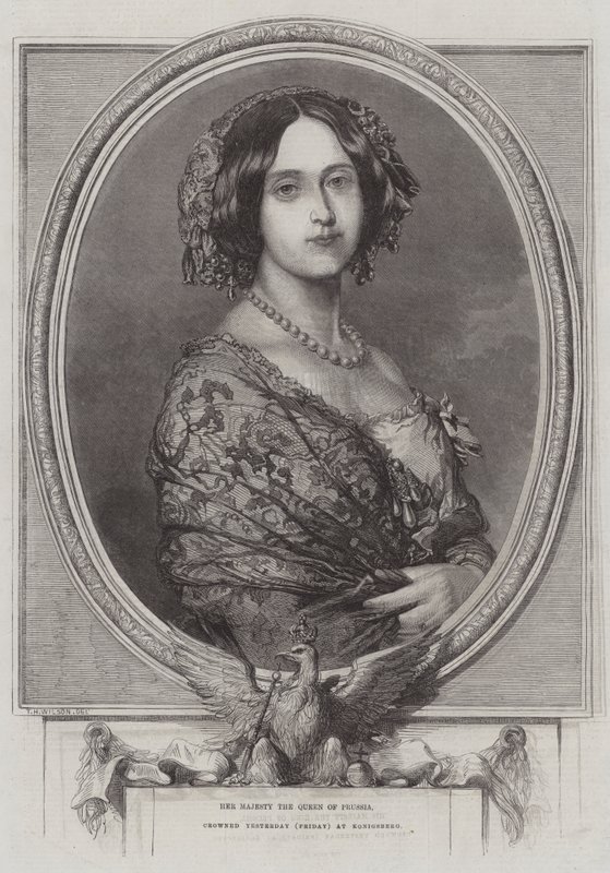 Her Majesty the Queen of Prussia, crowned Yesterday at Konigsberg