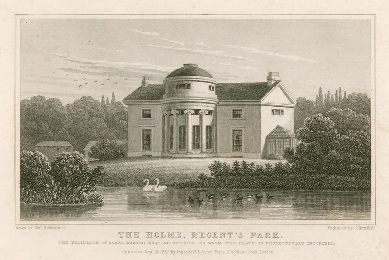The Holme, Regent's Park, London, Residence of James Burton, Architect