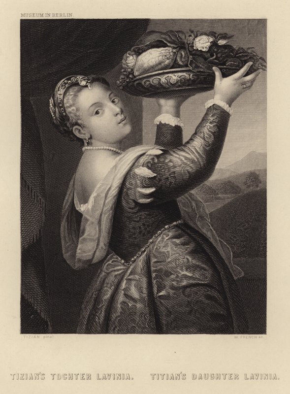 Titian's Daughter Lavinia by Tiziano Vecelli