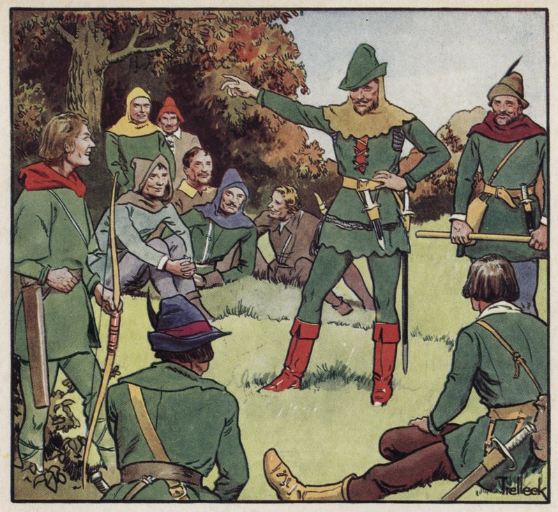 Robin Hood and His Merry Men by Trelleek: Fine art print
