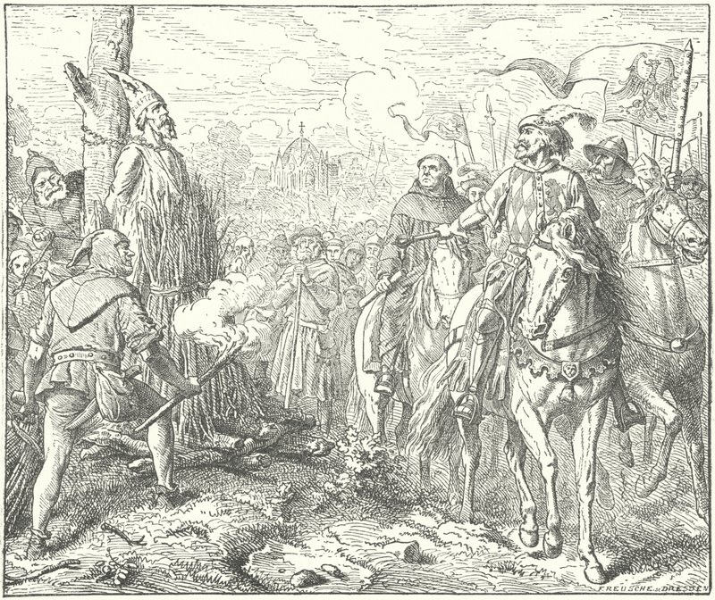 The execution of Jan Hus by Wilhelm Camphausen