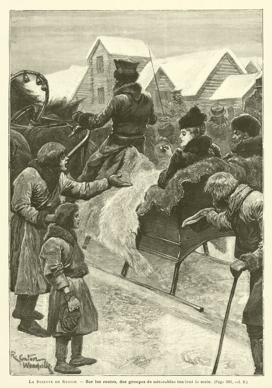 The Famine in Russia by after Richard Caton II Woodville